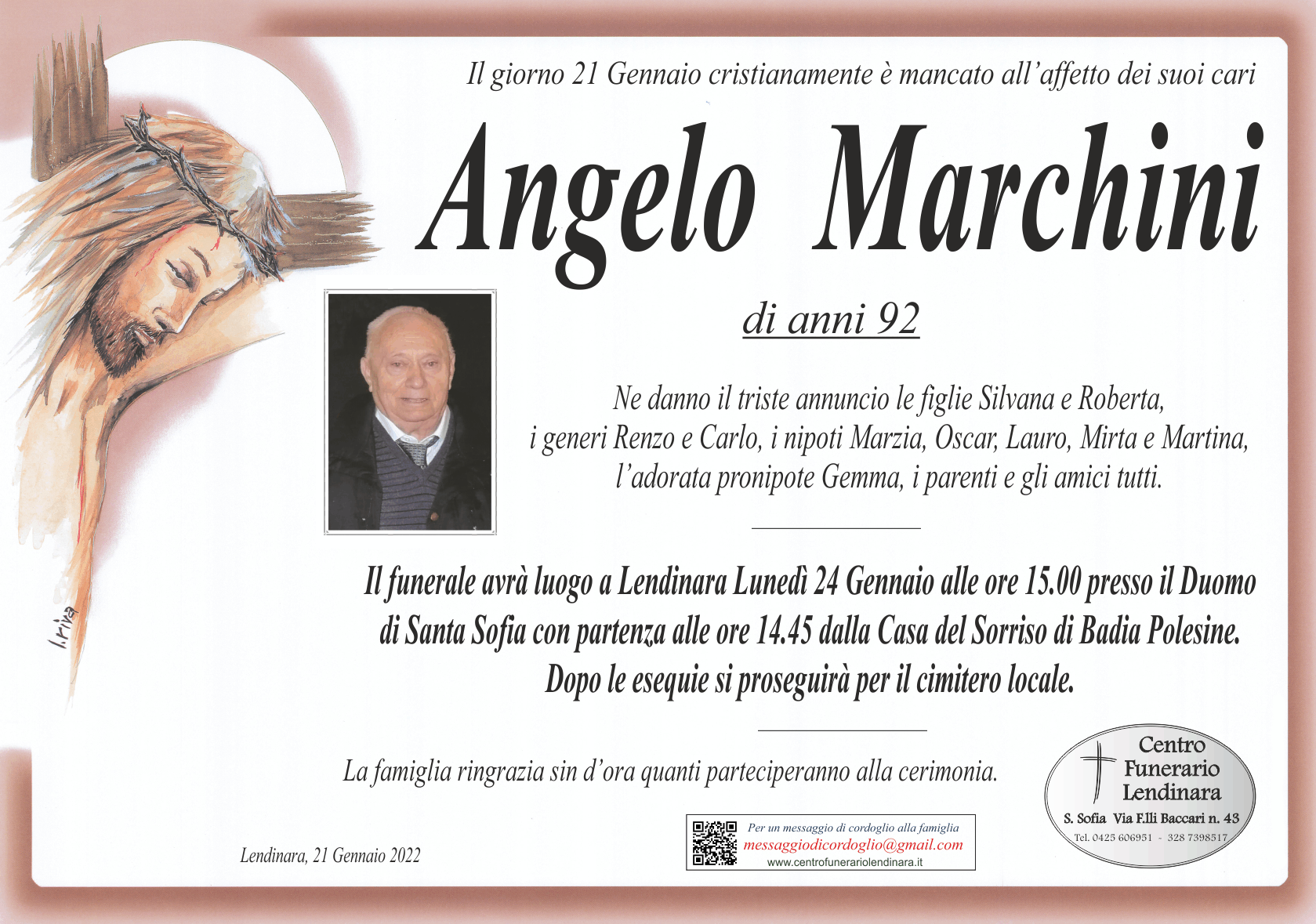 Necrologie - Onoranze Funebri Centro Funerario Lendinara